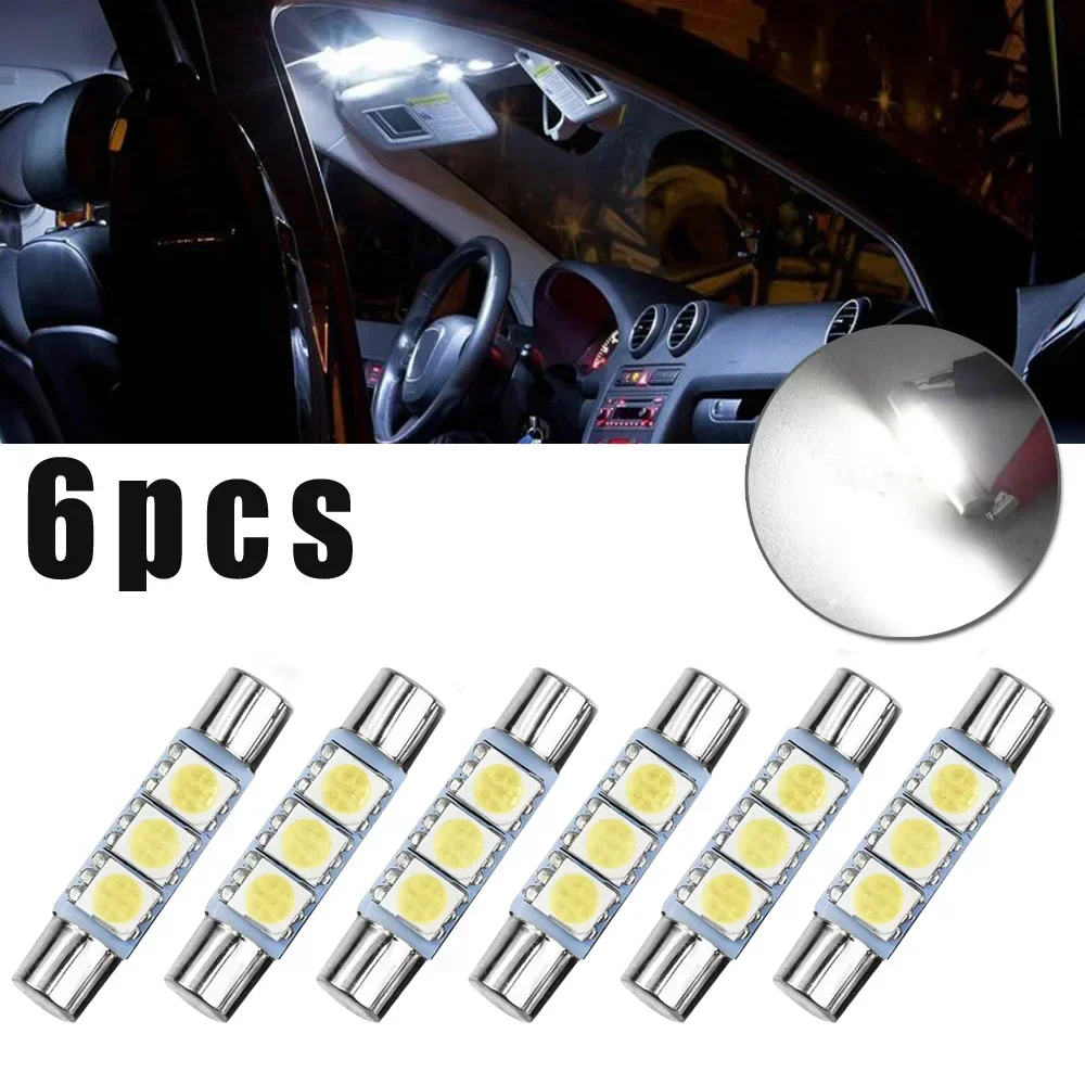 6Pcs-3SMD-Super-Bright-LED-Xenon-Bulb-12V-6000K-For-F30-WHP-6614F-6615F ...