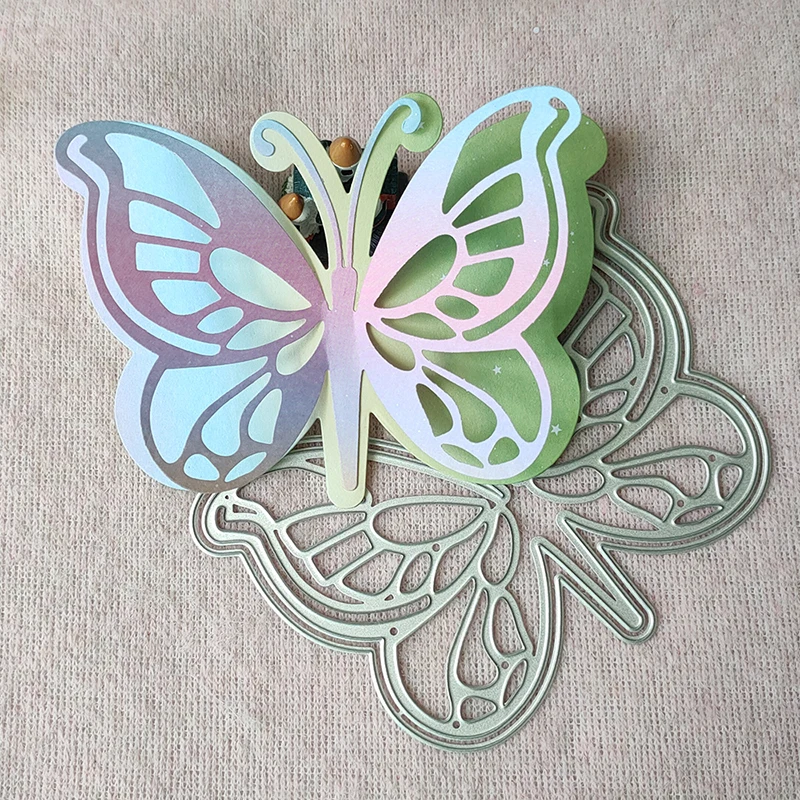 Molde-de-troquel-de-corte-de-metal-de-mariposa-doble-decoraci-n-de-lbum ...