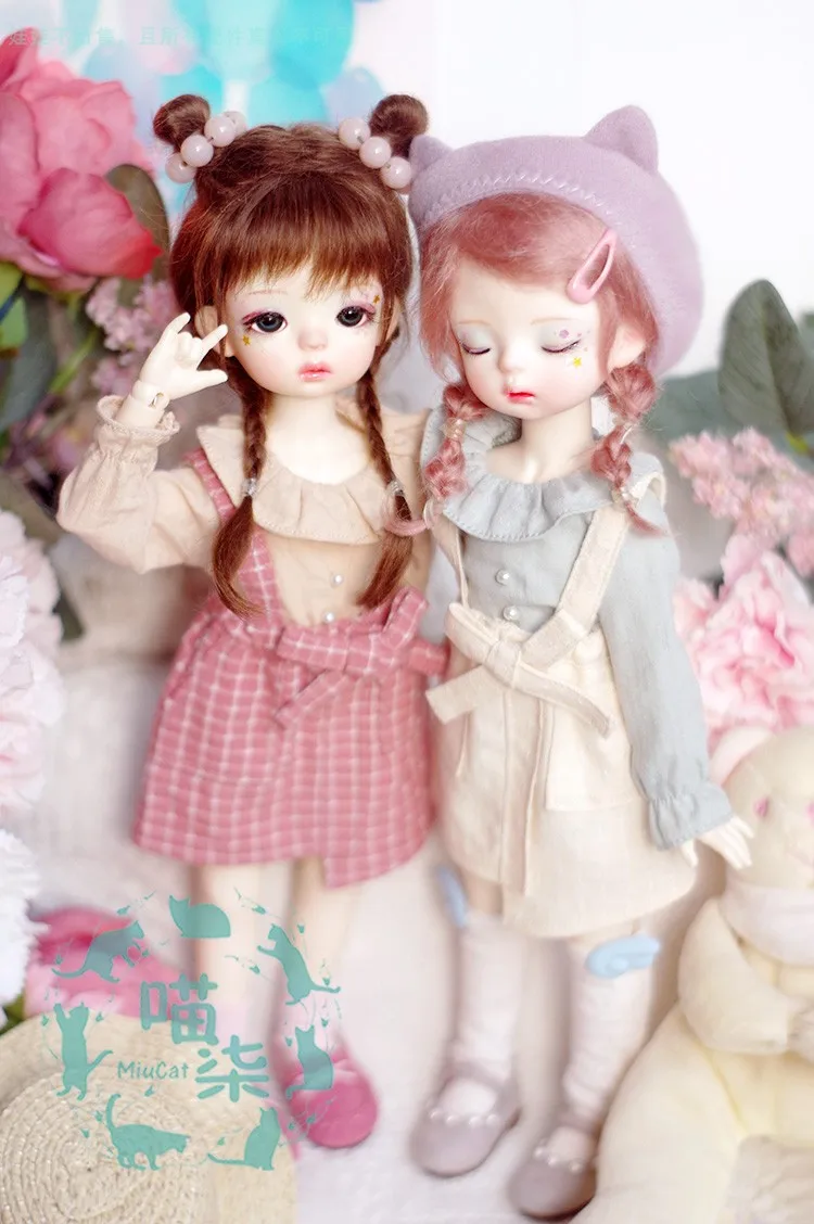 BJD-Clothes-Doll-Afternoon-Tea-Small-Set-Shirt-Strap-Skirt-Two-piece ...