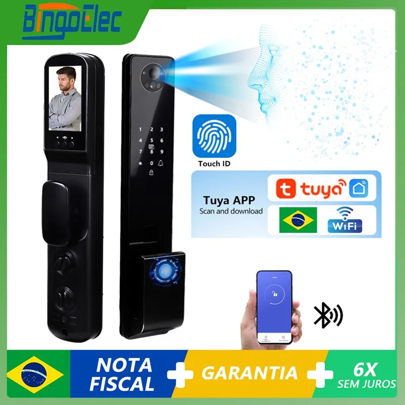 3D-Face-Smart-Door-Lock-Security-Face-Camera-Intelligent-Fingerprint ...
