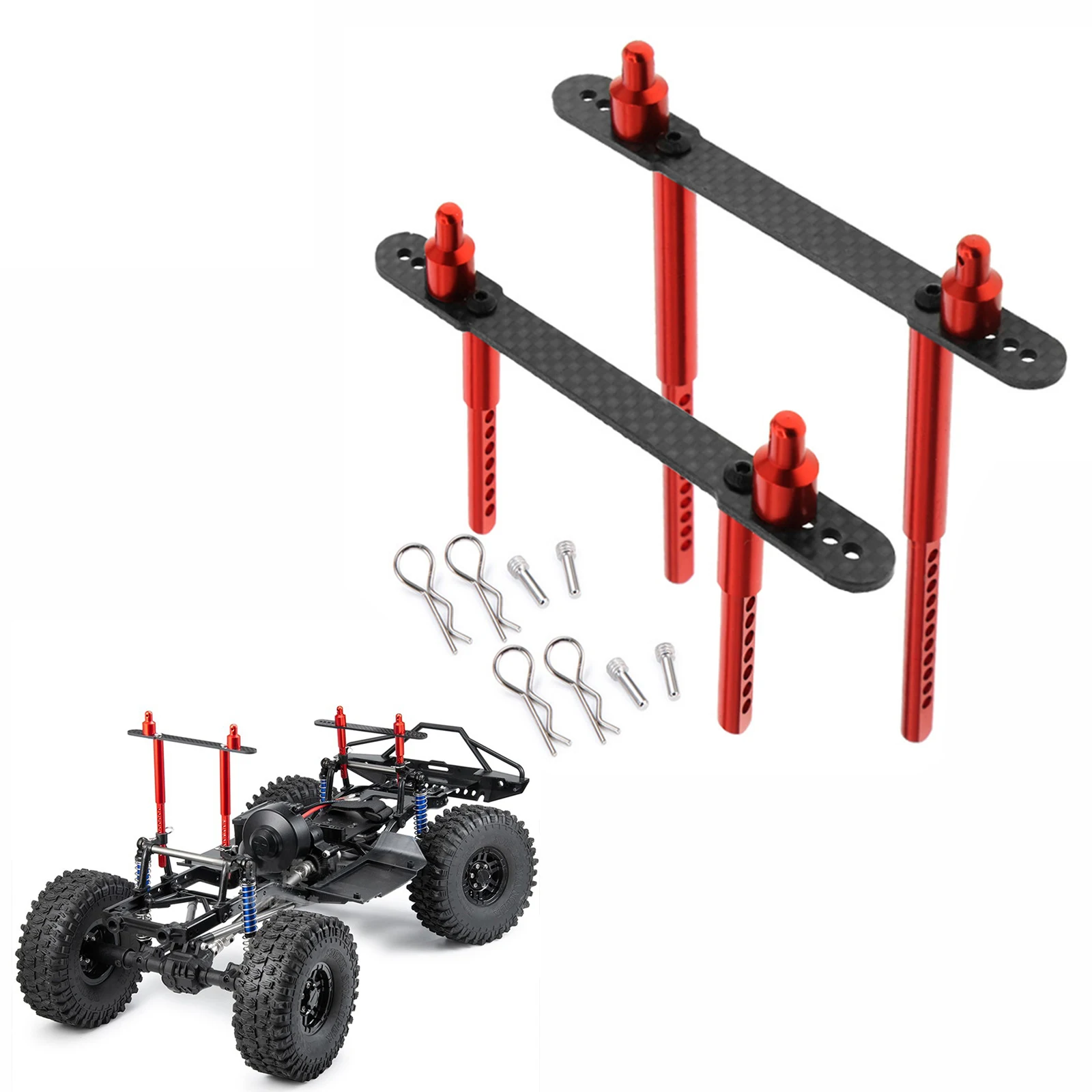 Metal Alloy Car Body Post Montagens, Dianteiro e traseiro, Coluna Shell ...