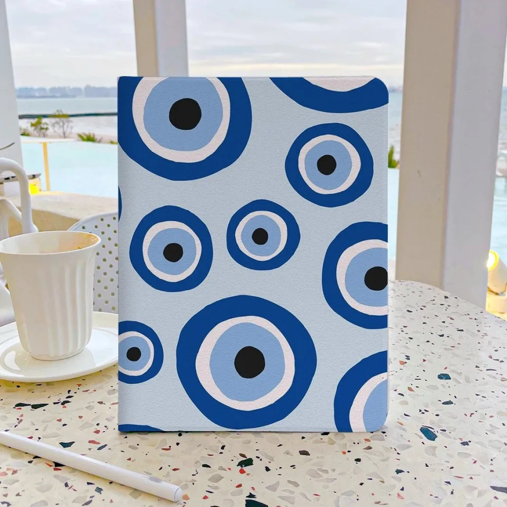 Blue Evil Eye iPad Case with pencil holder iPad Case for iPad Pro 12.9 ...