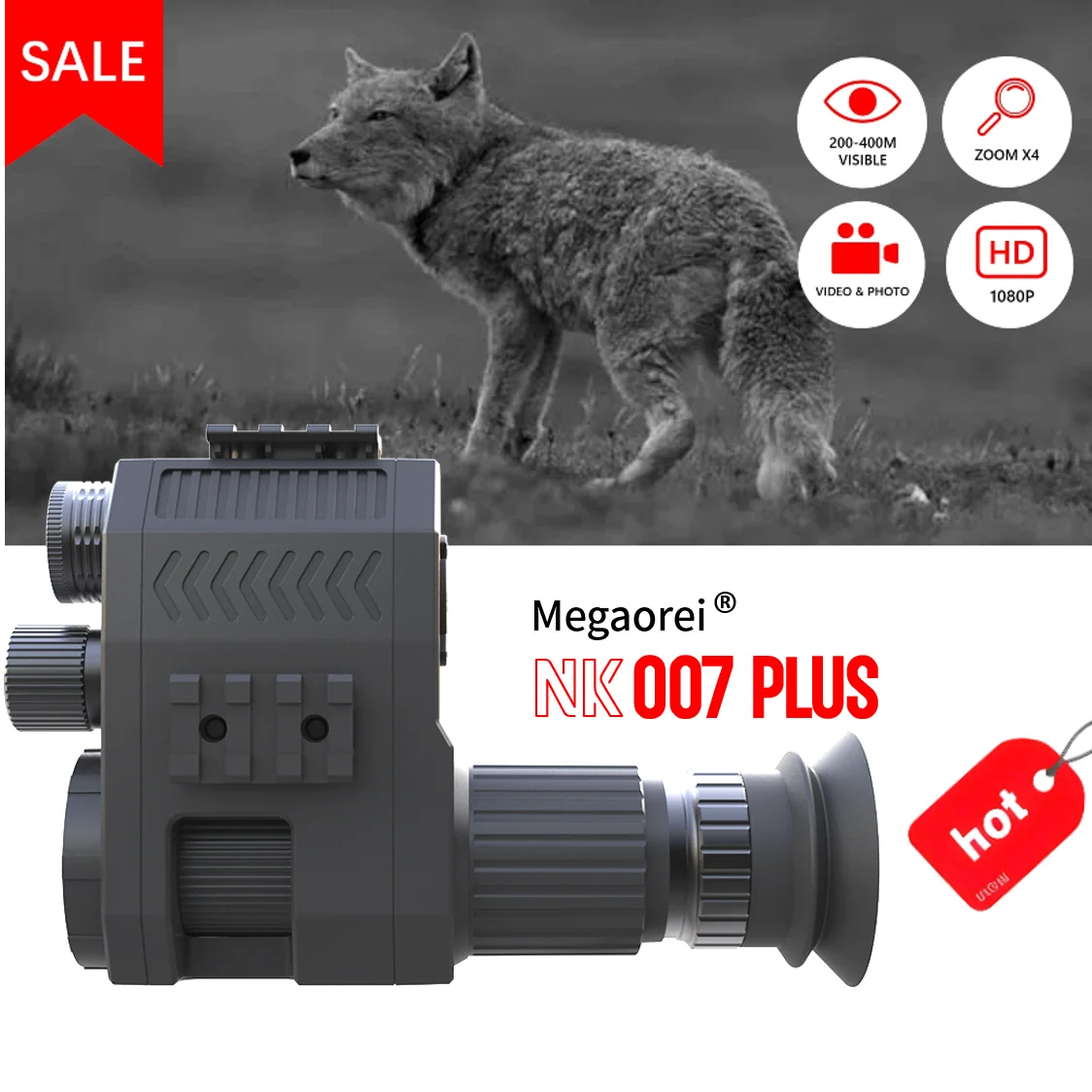 Megaorei-NK007S-Infrared-Night-Vision-Scope-850nm-Digital-Night-Vision ...