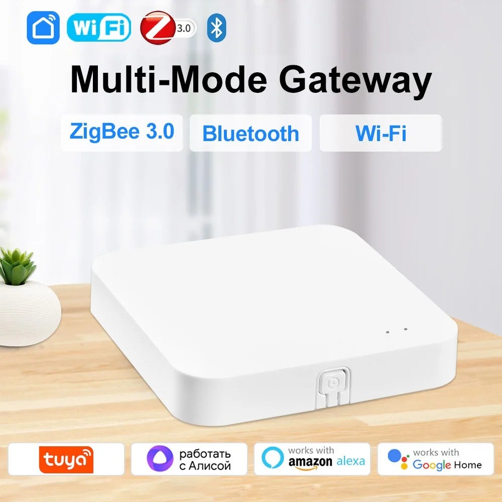 Tuya WiFi Bluetooth ZigBee 3.0 Multi-mode Smart Gateway Wireless Hub ...
