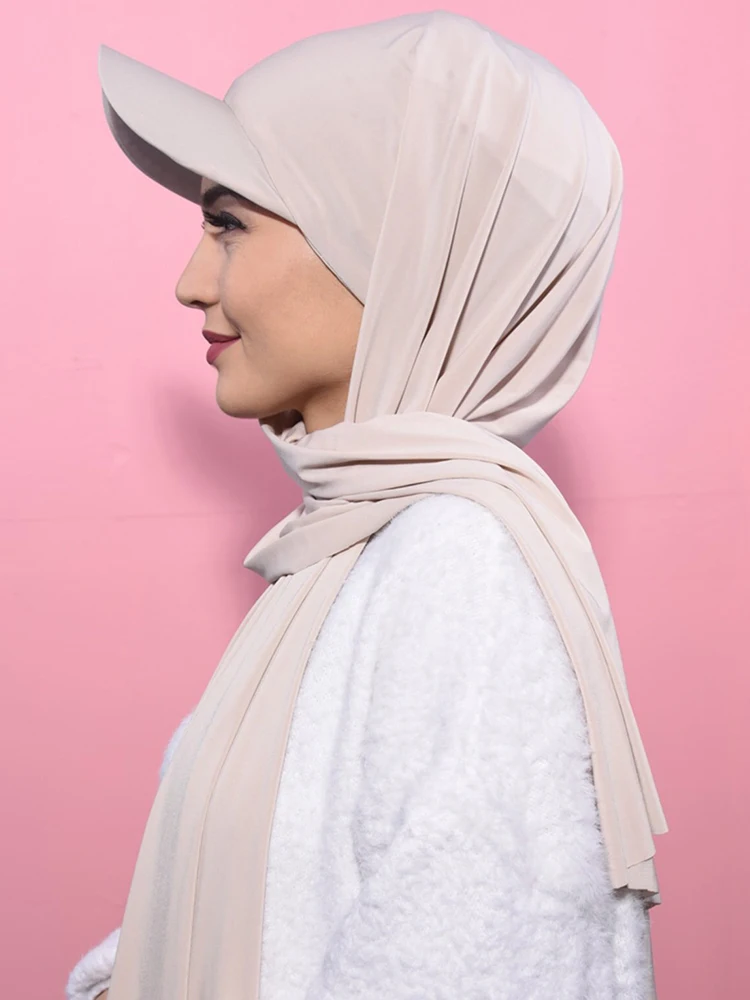 Musilm-Hijab-de-gasa-con-Base-de-bola-para-mujer-gorra-deportiva-de ...