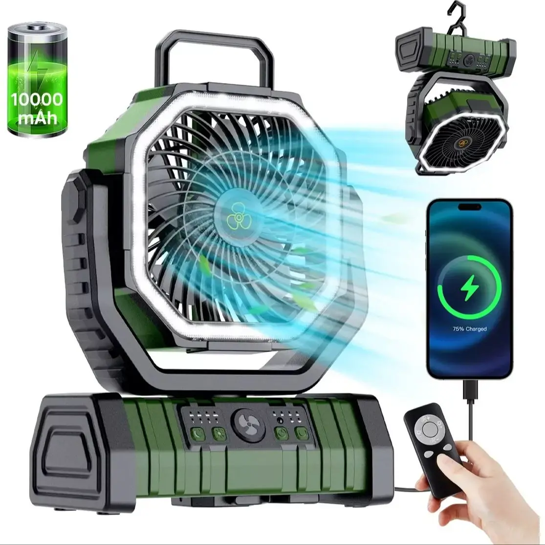 Portable-Camping-Fan-with-LED-Light-20000mah-Ventilador-USB-Recargable ...