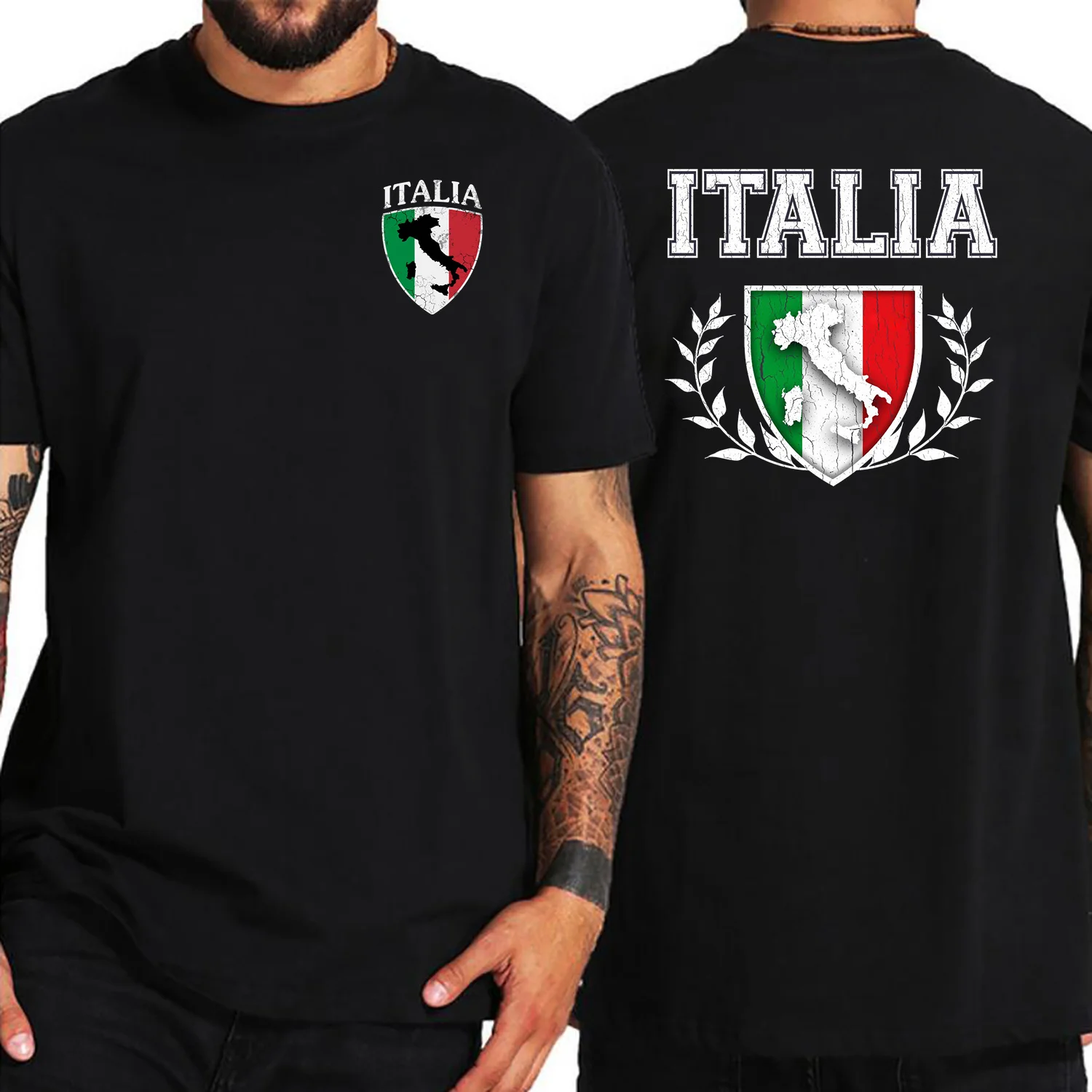Retro-Italia-Flag-Crest-Map-T-Shirt-Vintage-Grunge-Italian-Italy ...