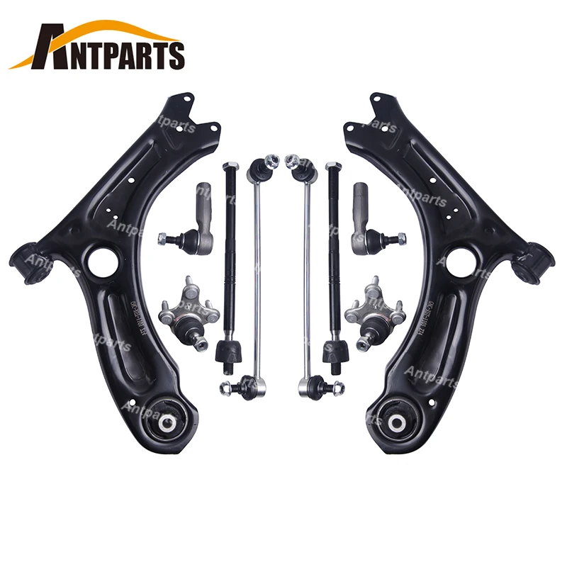10PCS Auto Parts Car Front Suspension Part Control Arm For Volkswagen ...