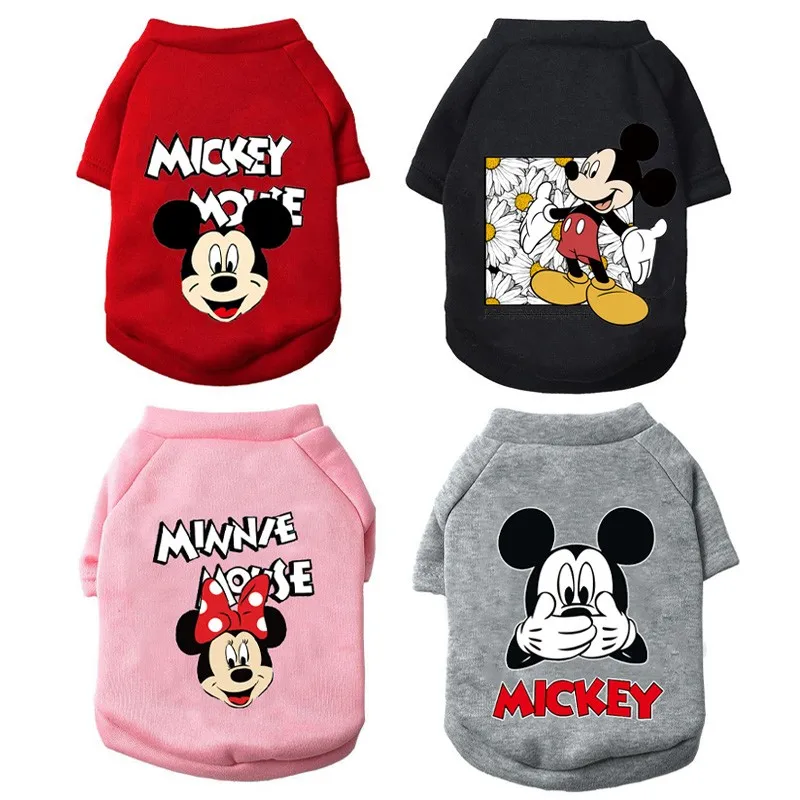 Disney Cute Pet Dog Clothes Mickey Minnie Dogs Hoodies Coats French ...