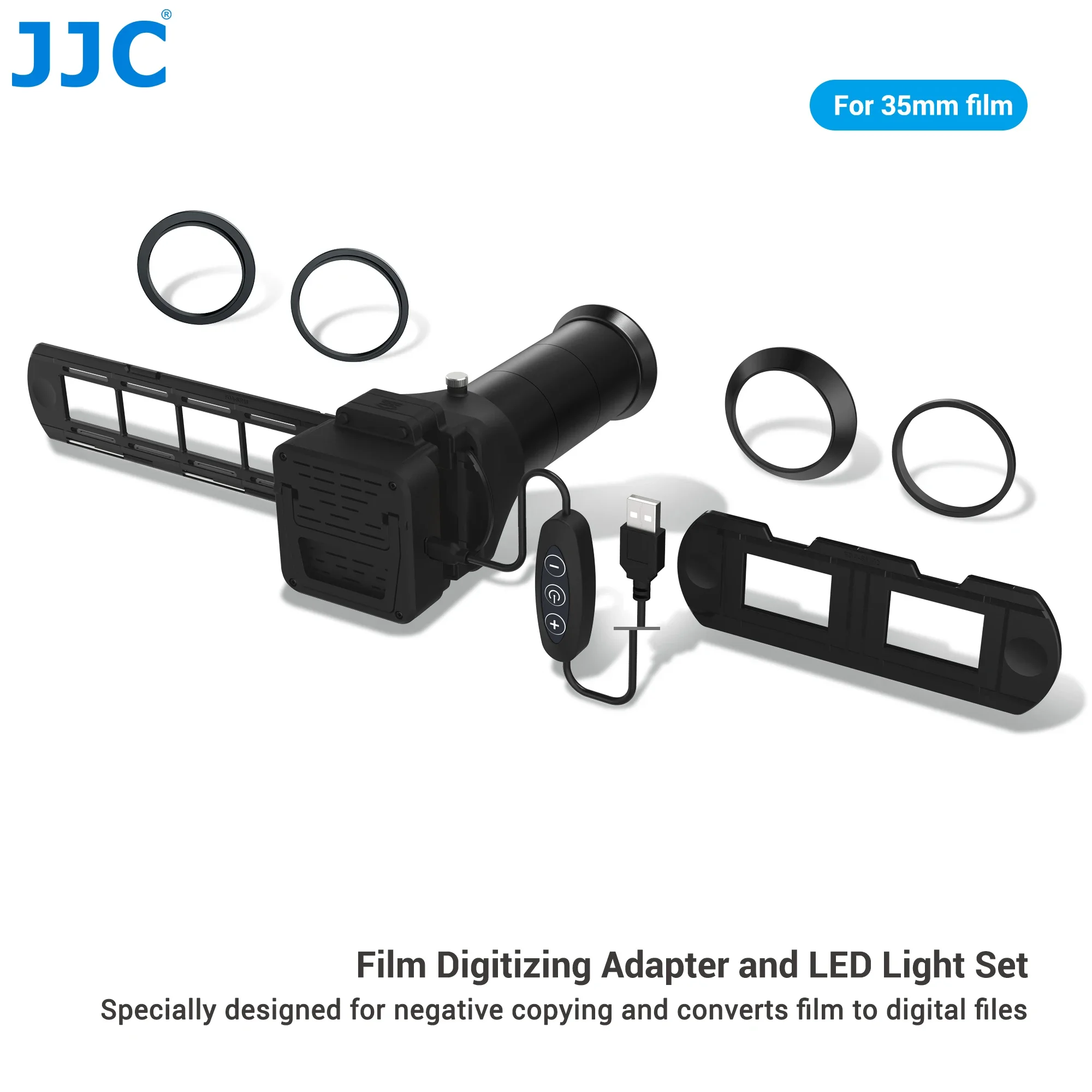 필름스캐너 JJC FDA-S1 35mm 필름 디지타이저 어댑터 LED 라이트 네거티브 스캐 - 티몬