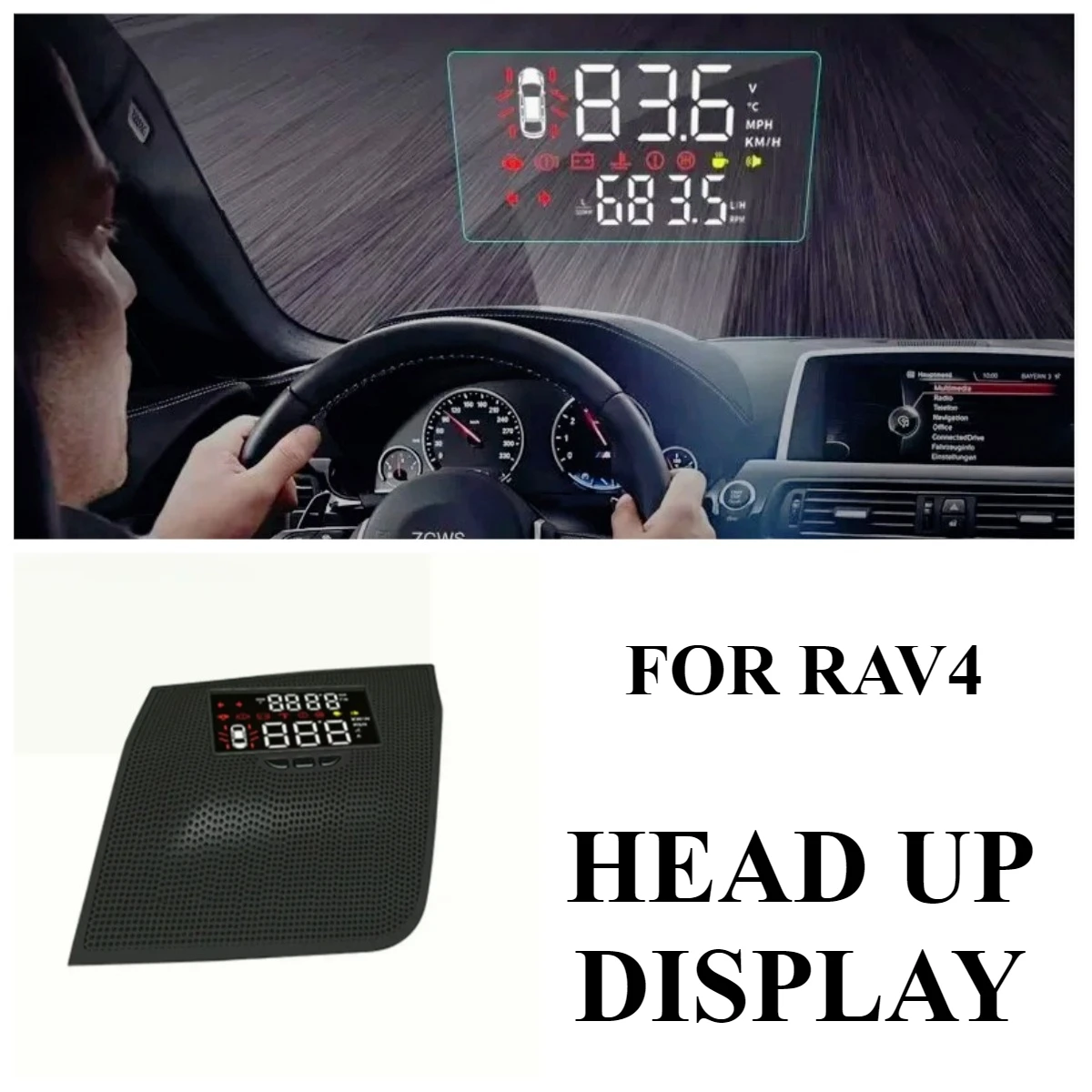 HUD Auto Car Head Up Display For Toyota RAV4 2021 Windshield Glass ...