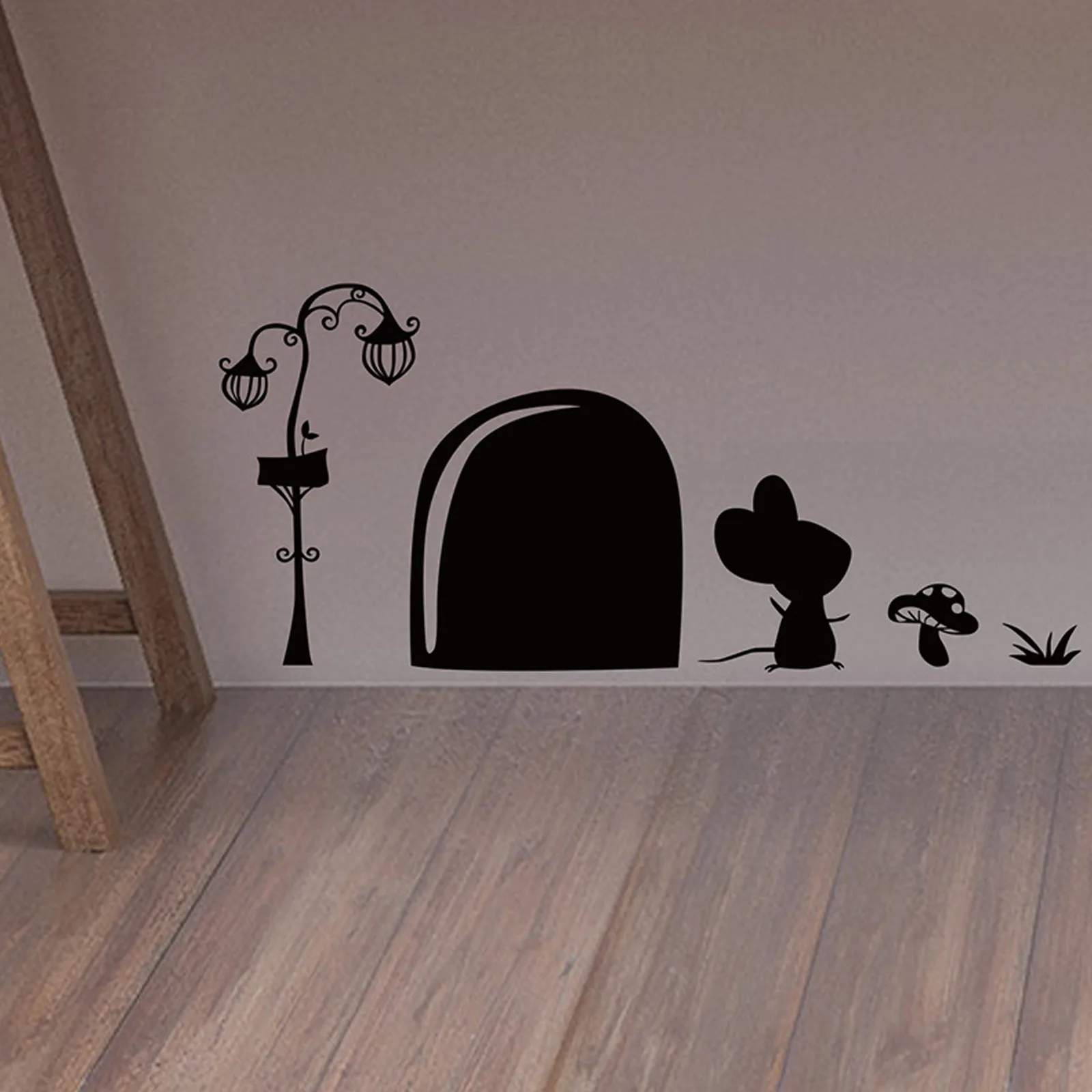 Mouse Hole Wall Decal