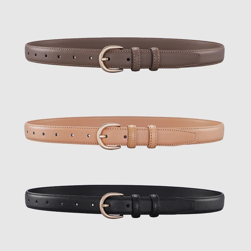 Women's Leather Belt Luxury Brand Designer Belt Simple Fashion with ...