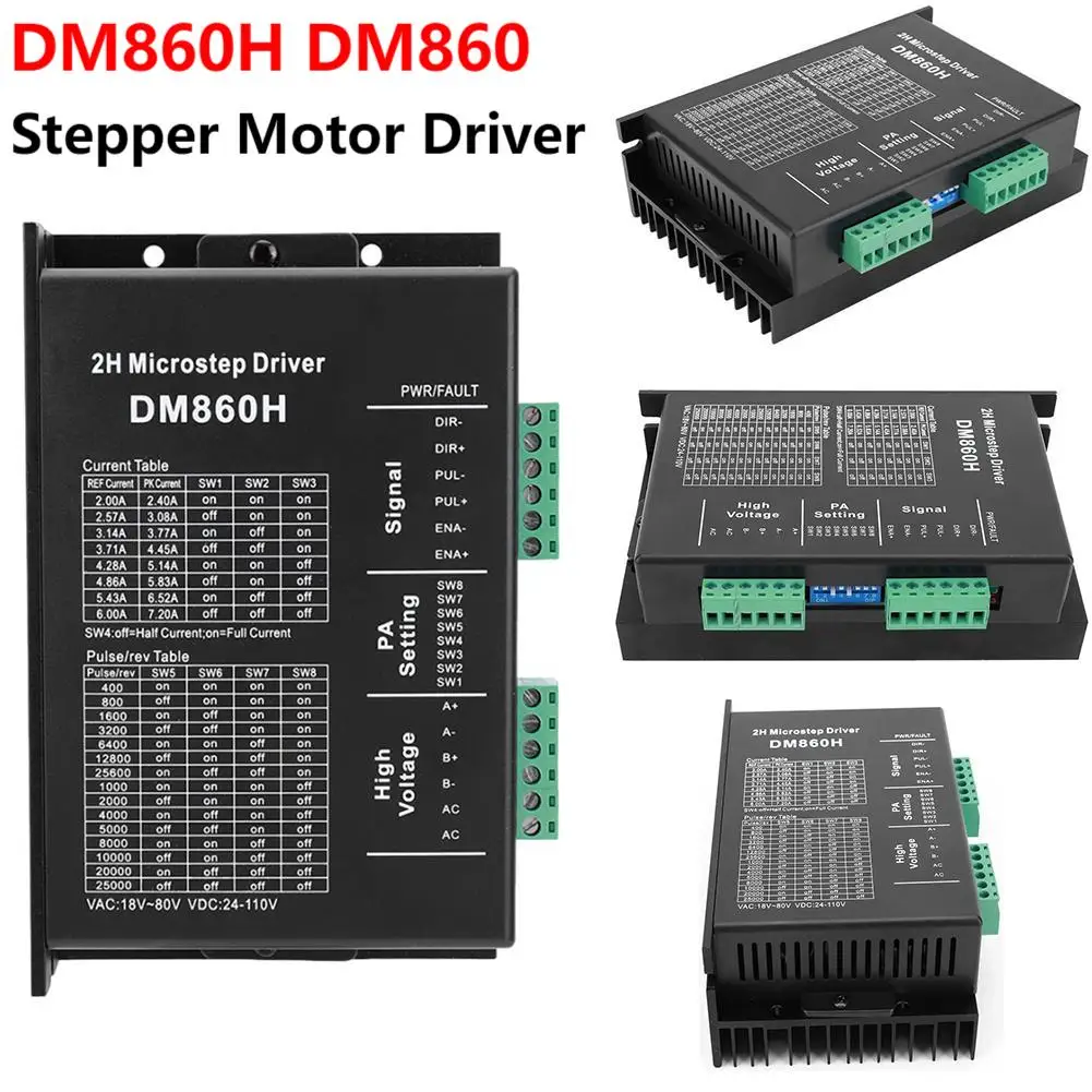 DM860H-DM860-Stepper-Motor-Drive-0-200khz-AC18-80V-or-DC-24-110V-2A-7 ...