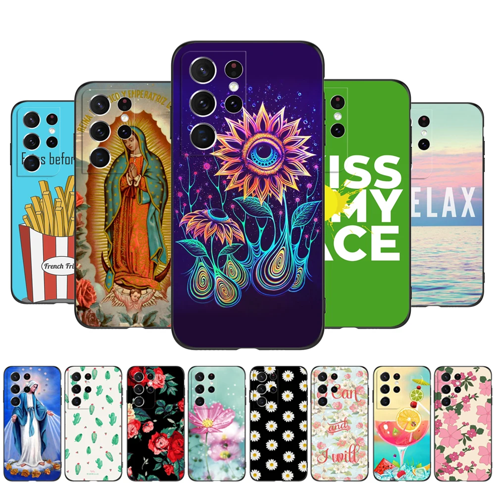 black-tpu-Case-For-Samsung-Galaxy-S23-Ultra-Silicon-phone-Back-Cover ...
