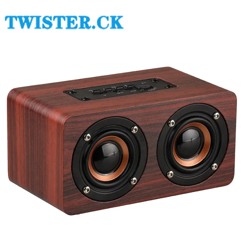 New-W5-Portable-Mini-Wooden-Speaker-5-0-Wireless-Speaker-With-360 ...