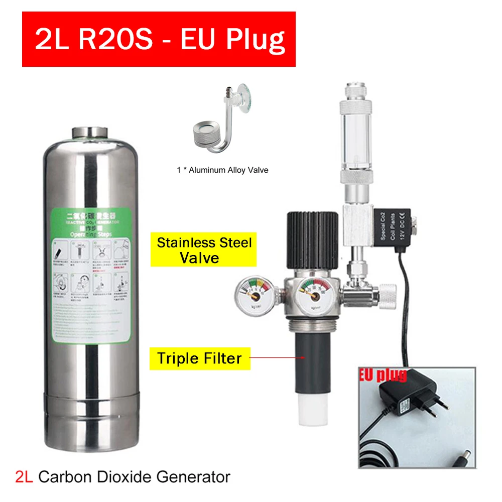 Diy Carbon Dioxide Reactor Kit Aquarium Fish Tank Co2 Generator ...