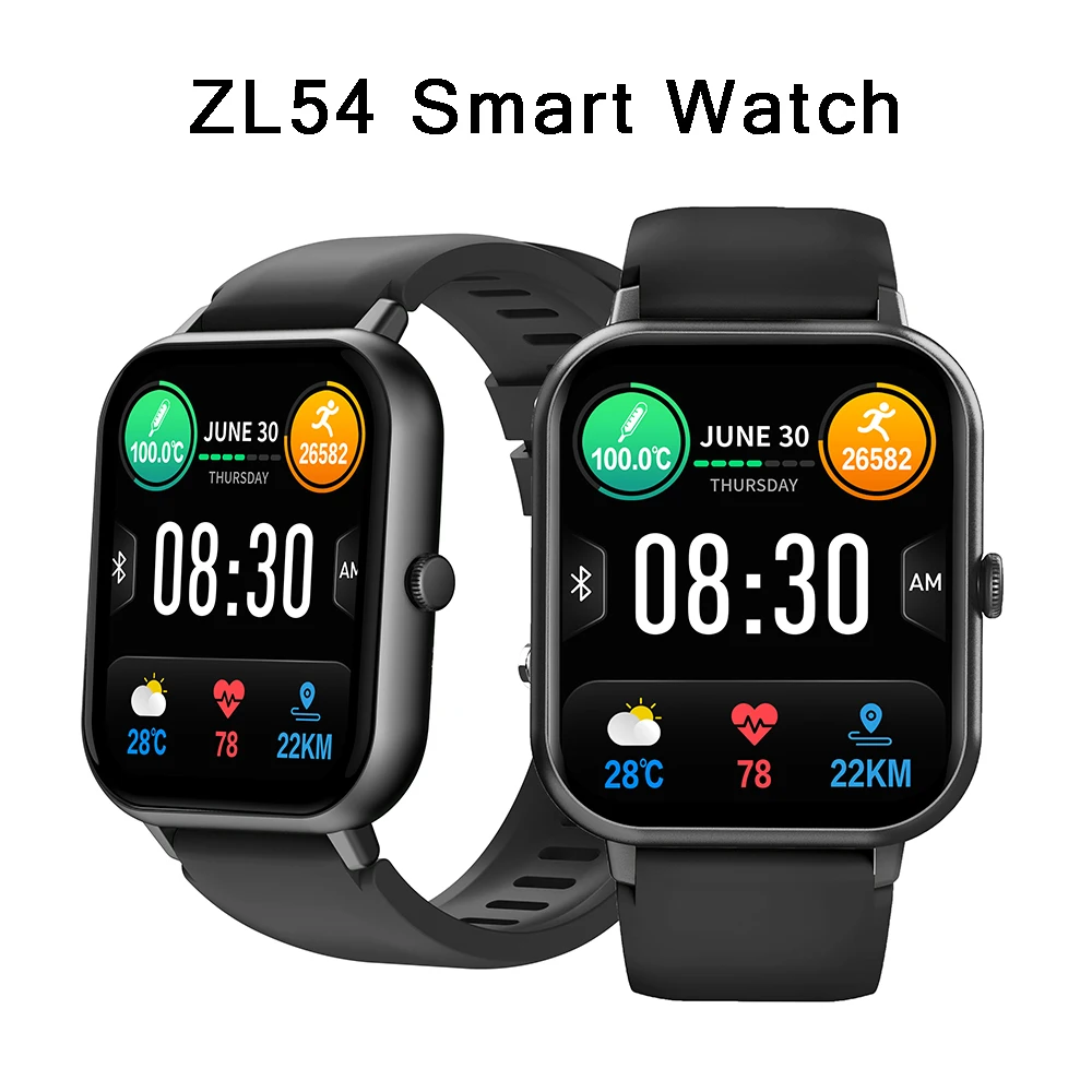 ZL54 Smart Watch For Men Women Gift Full Touch Screen Sports Fitness Watches Bluetooth Calls ...