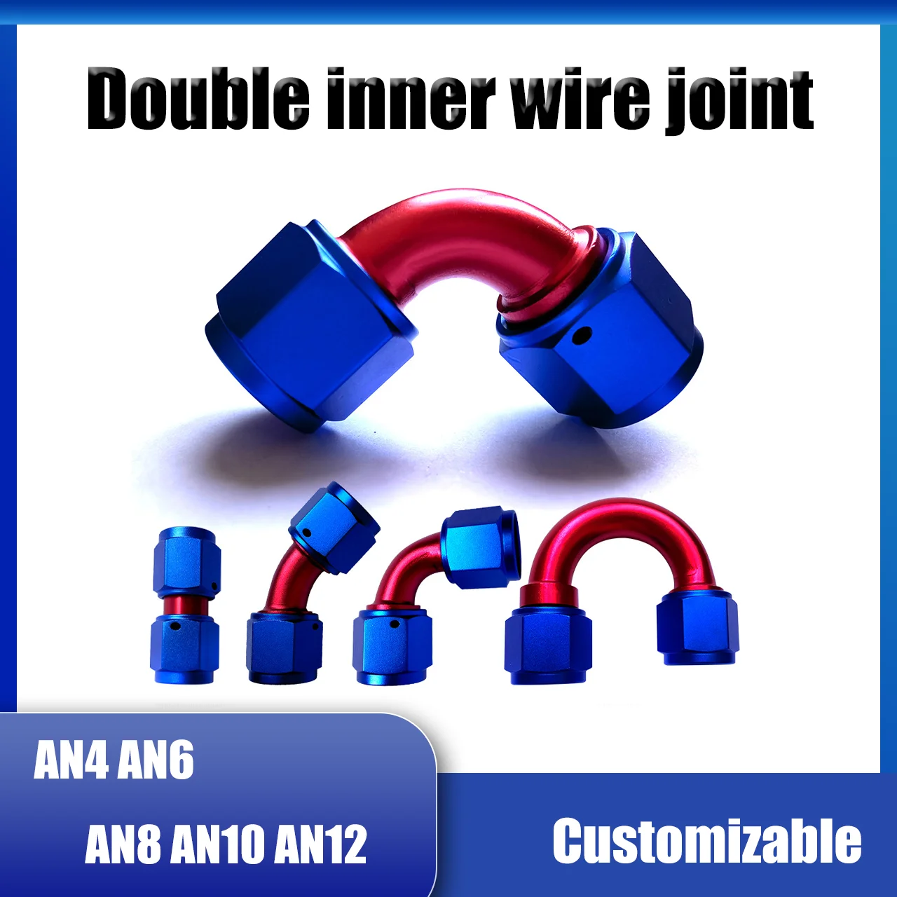Car-modification-oil-pipe-oil-cooling-double-inner-wire-joint-aluminum ...