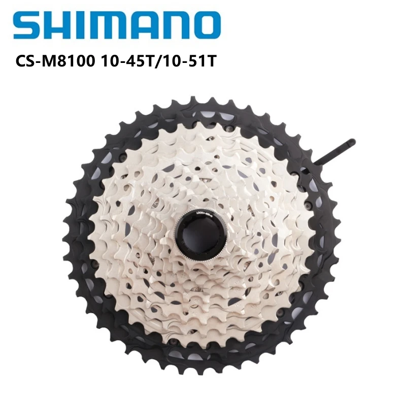 Shimano DEORE XT Series CS-M8100 Cassette 12s For Mountain Bike Riding Parts Original 12 Speed ...