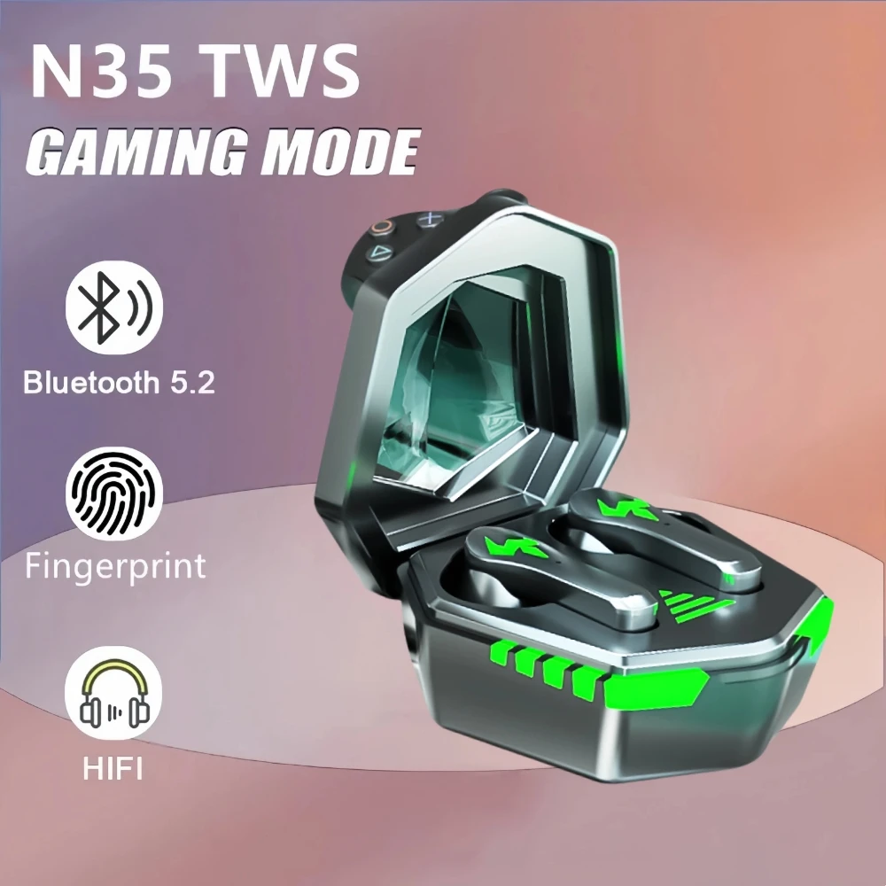 N35-TWS-Gaming-Earbuds-Wireless-Bluetooth-Earphones-With-Mic-Bass-Audio ...