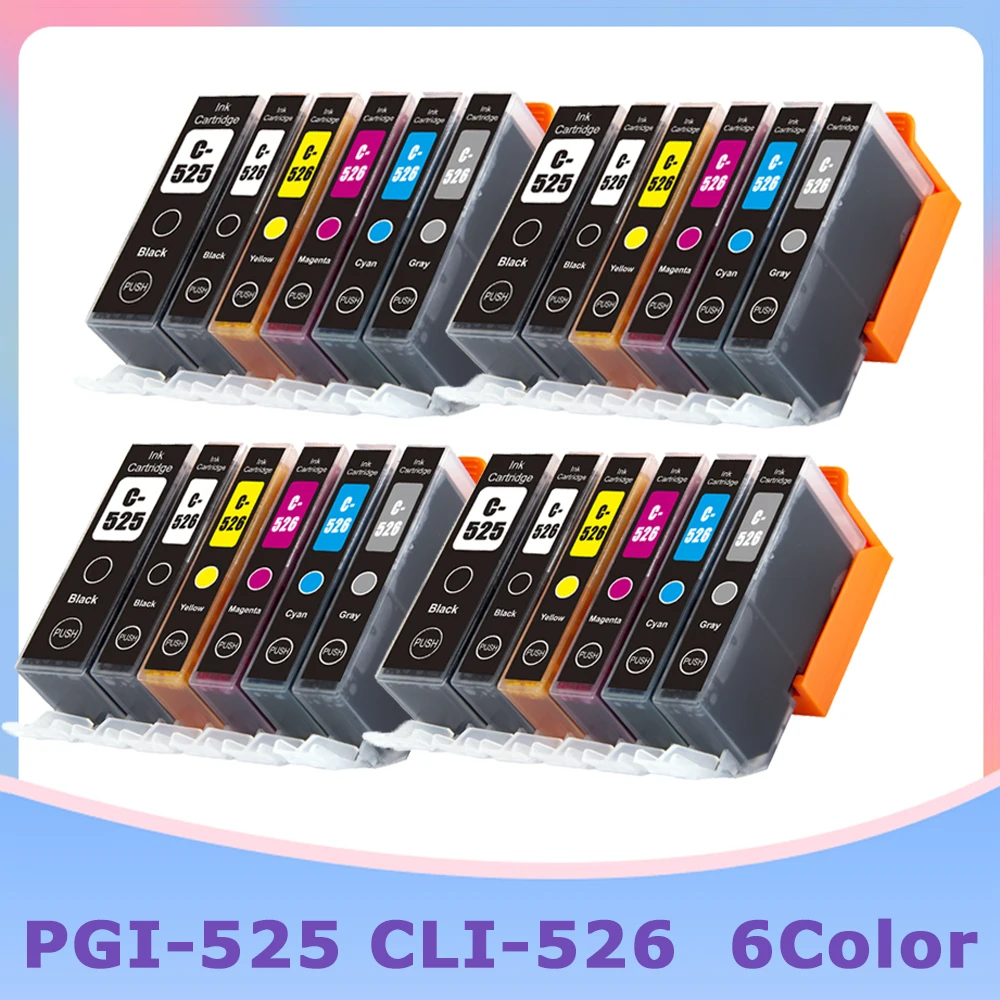 Pgi525 Pgi 525 Cli 526 Ink Cartridges For Canon Pixma Ip4850 Ix6550 ...