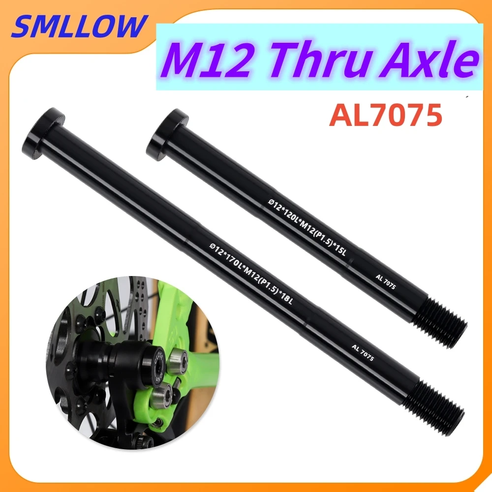 Smllow M12 Axle MTB Road Bike Thru Axle 12*142 12*148 12*168 12*175 ...