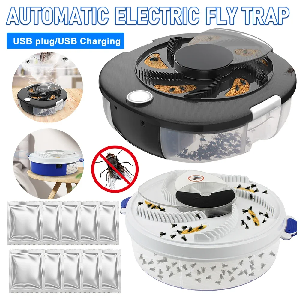 Indoor-Outdoor-Fly-Trap-Electric-Pest-Killer-Automatic-Flycatcher ...