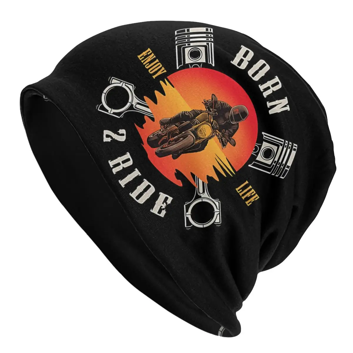 Saying-Born-Sport-Thin-Beanie-Caps-Motorcycle-Cartoon-Skullies-Beanies ...