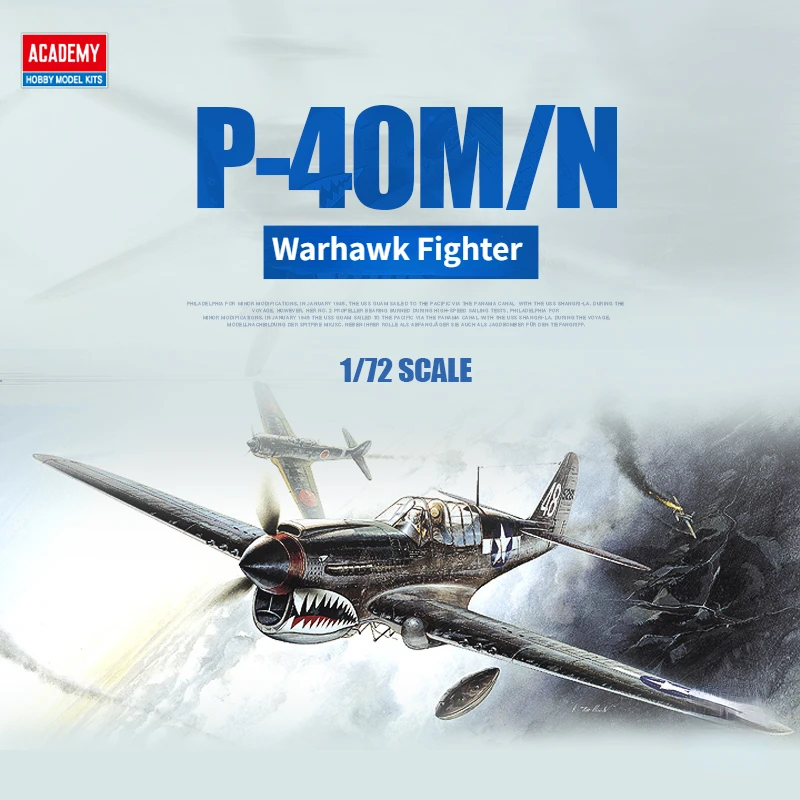 Academy-12465-Aircraft-Model-1-72-P-40M-N-Warhawk-Assembly-Fighter ...