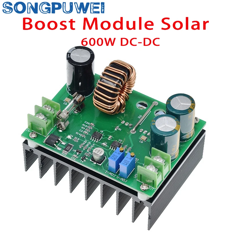 600W Boost Module Power Supply DC-DC Step Up Constant Current Voltage ...