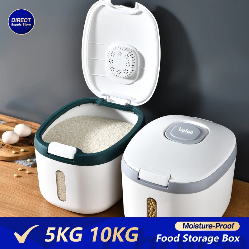 Kitchen Container 5KG 10KG Bucket Nano Insect-Proof Moisture-Proof Rice ...