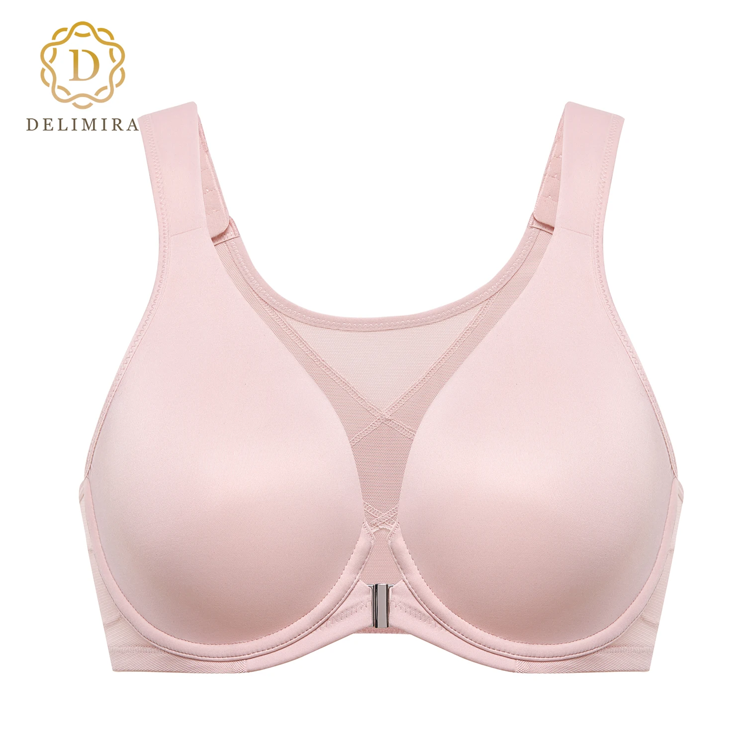 DELIMIRA-Women-s-Front-Closure-Bras-Posture-Full-Coverage-Plus-Size-Underwire-Unlined-Back ...