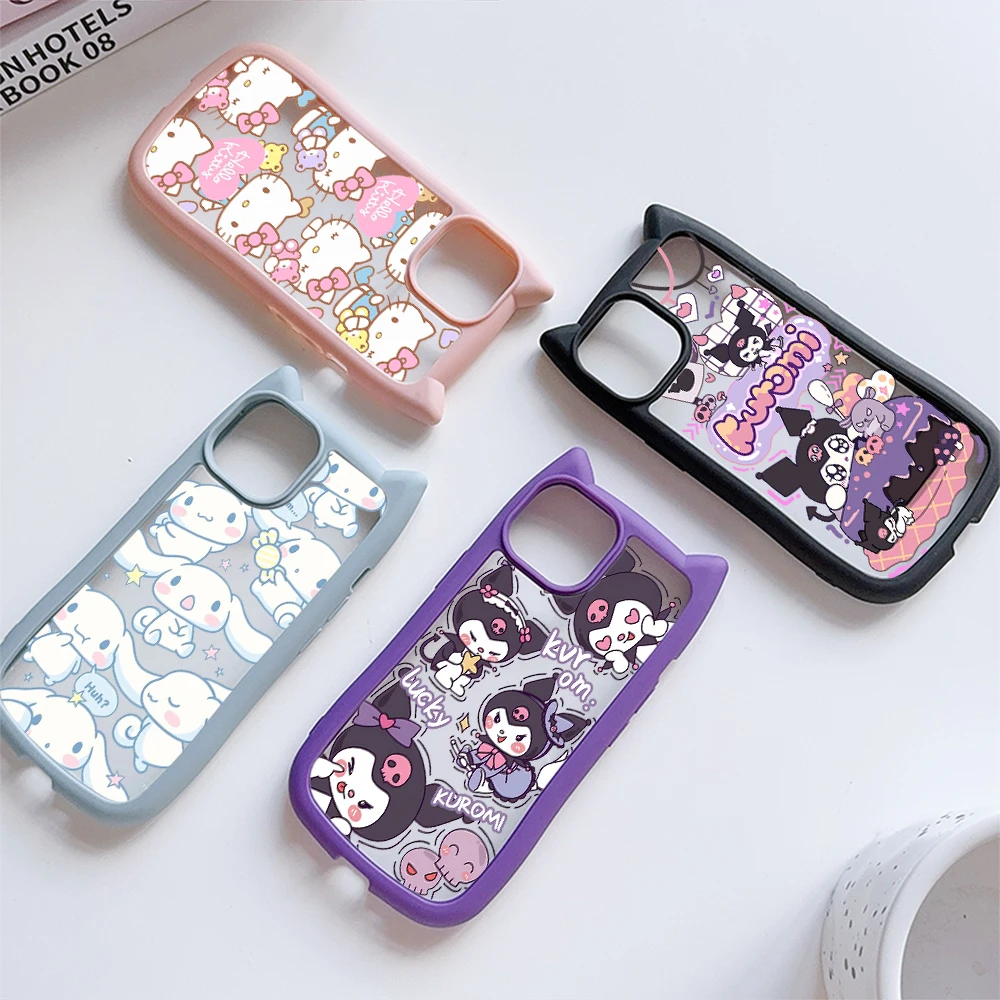 Sanrios-Kuromis-Cute-Cat-Ear-Phone-Case-For-iPhone-15-14-13-12-11-Pro ...