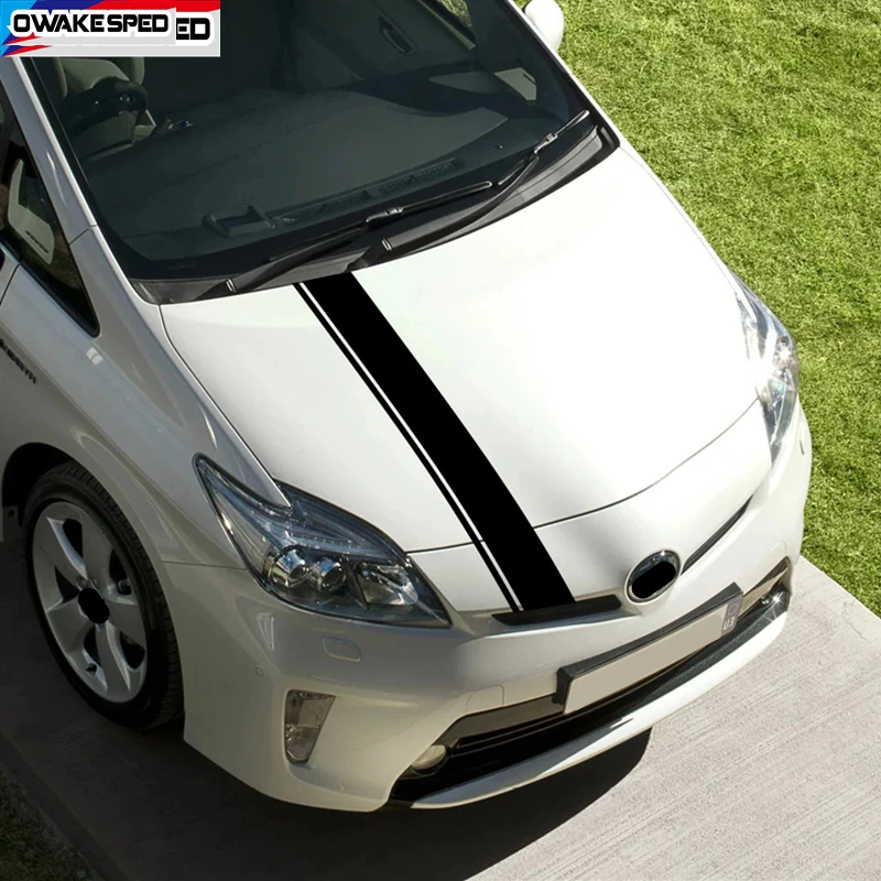 Carbon-Fiber-Stripes-For-Toyota-Prius-Car-Hood-Bonnet-Sticker-Racing ...