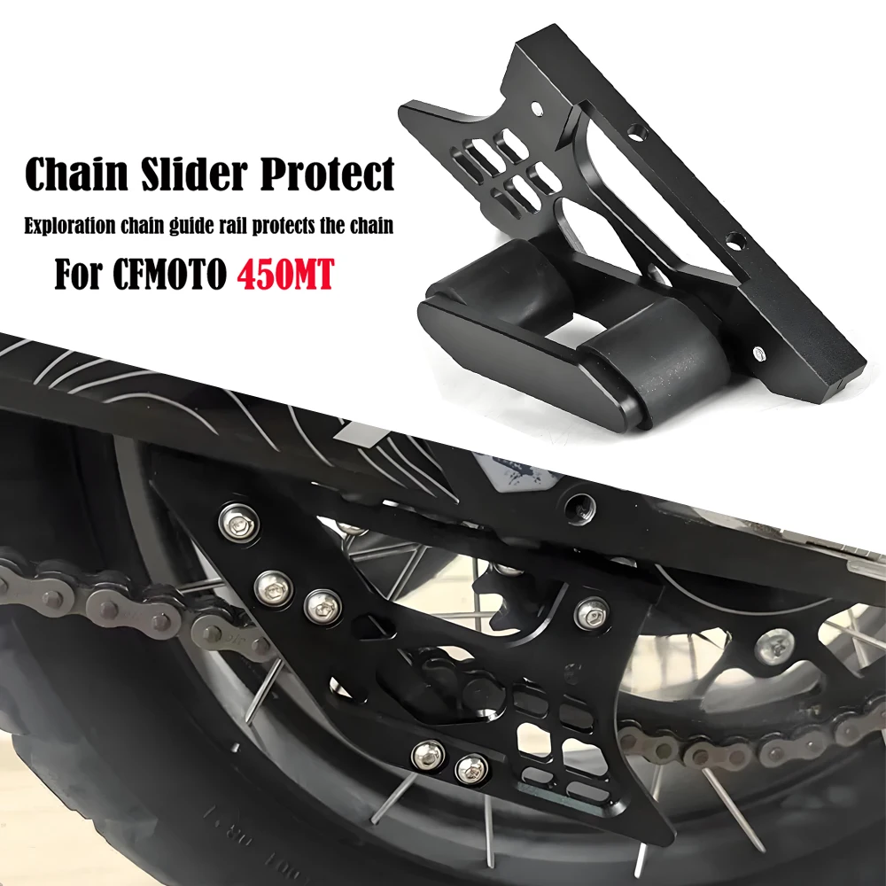 New Motorcycle CNC Chain Swingarm Guide Slider Roller Guard Chain ...