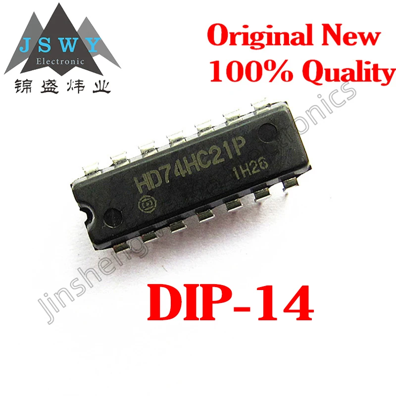 1-50PCS-SN74HC21N-74HC21-HD74HC21P-Direct-Plug-DIP-14-Two-Four-Inputs ...