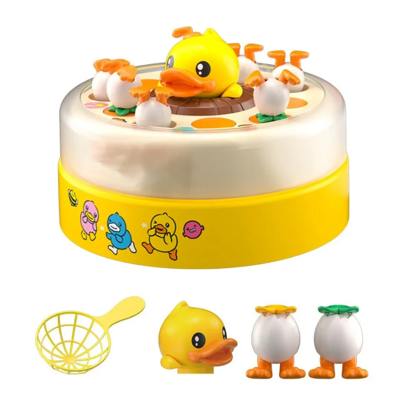 Yellow-Duck-Electric-Toy-Bouncing-Wheel-STEAM-Puzzle-Game-Parent-child ...