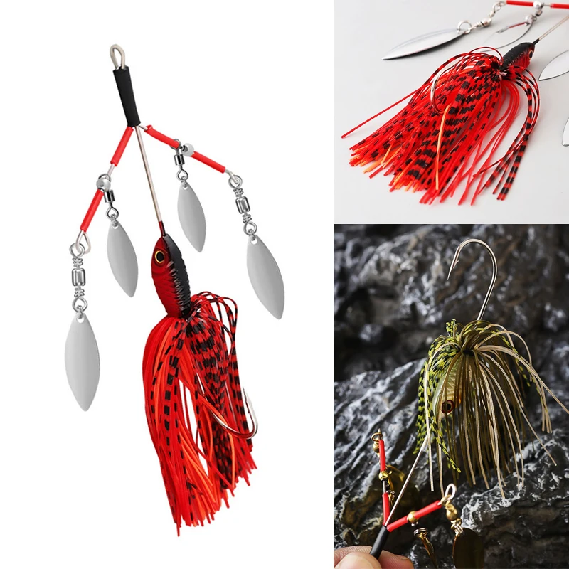 Spinner Bait Fishing Lure Chatter Bait Spinnerbait Multirota Spinners ...