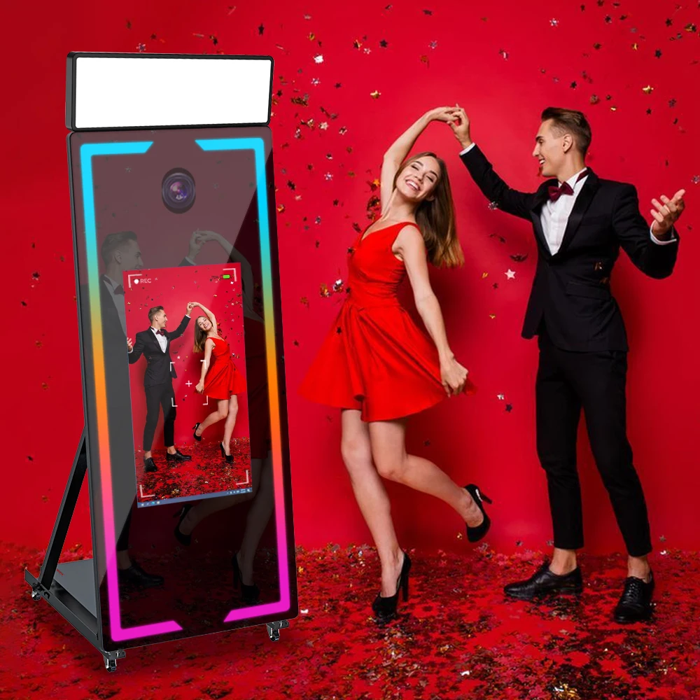 Magic-Mirror-Photo-Booth-with-Light-65inch-45inch-Touch-Screen-Mirror ...