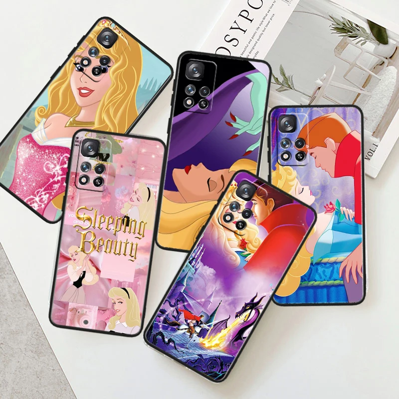 Sleeping-Beauty-Black-Phone-Case-For-Xiaomi-Redmi-Note-13-12-11-10-9 ...