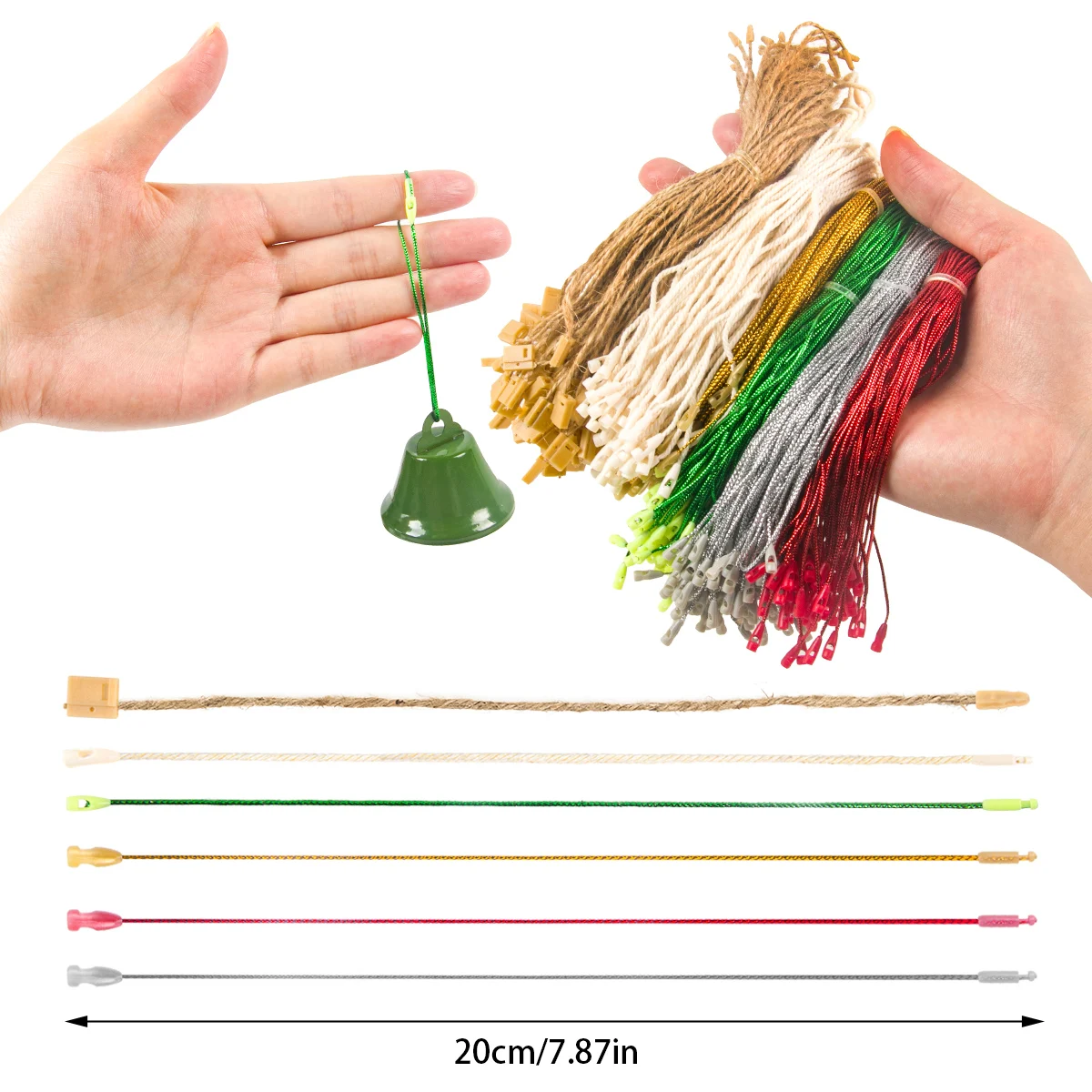 100pcs-Christmas-Ornaments-Hanger-String-Ornament-Hook-Hanging-Ropes ...