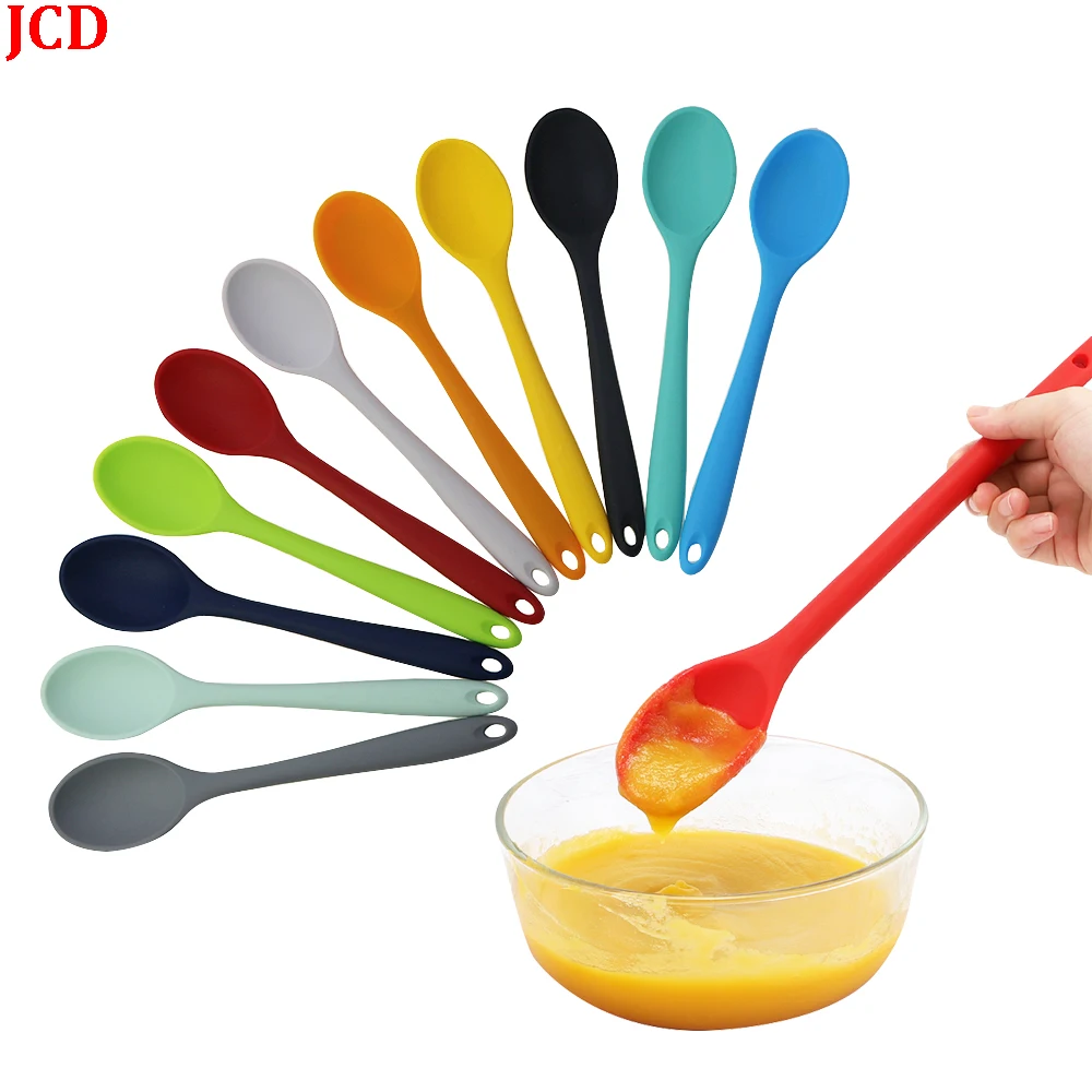 20.8CM Silica Gel Stirring Spoon Integrated Silica Gel Spoon, Kitchen ...