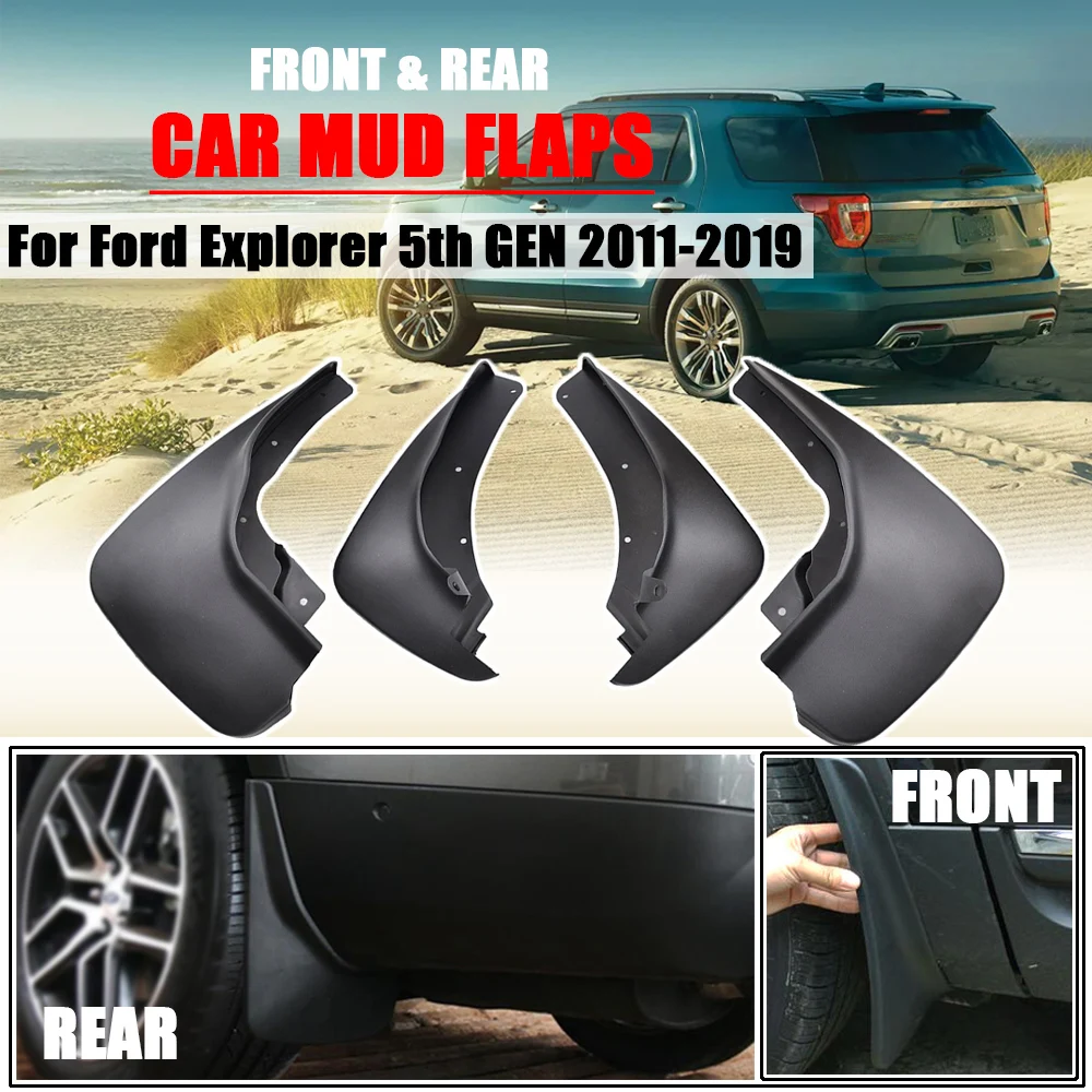 Molded 4X Mud Flaps For Ford Explorer Classic 2011 - 2019 Splash Guards ...