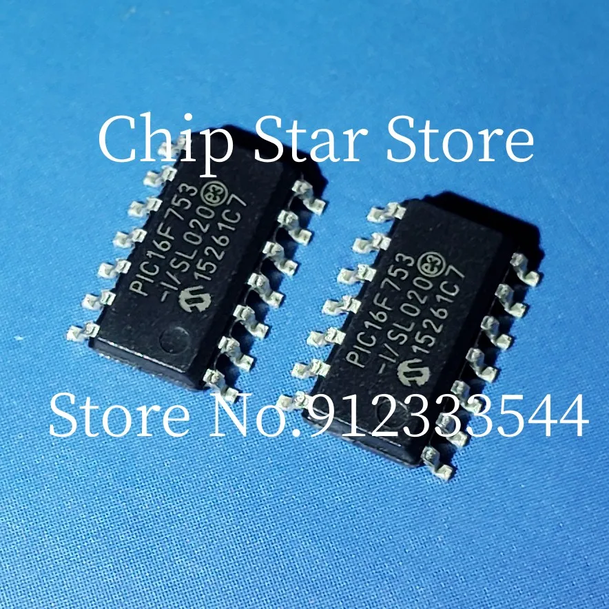 5-100pcs PIC16F753-I/SL PIC16F753T-I/SL PIC16F753 SOIC14 8Bit ...