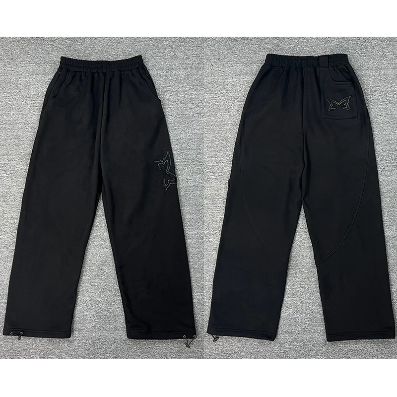 Jogger Drawstring 100% Cotton Casual Pants Classic Patch Embroidered ...