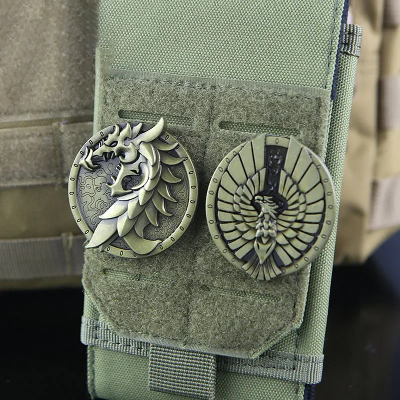 Tactical-Dragon-Metal-Armband-Imitation-Copper-Antique-Hook-and-Loop ...