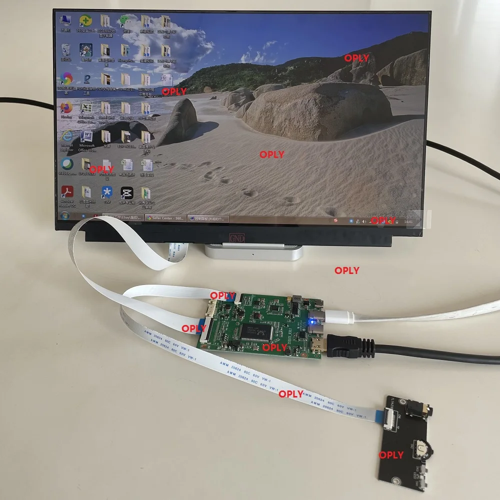 15.6" 17.3" 13.3" 14" 1920X1080 LED panel IPS Screen + Type C USB mini ...