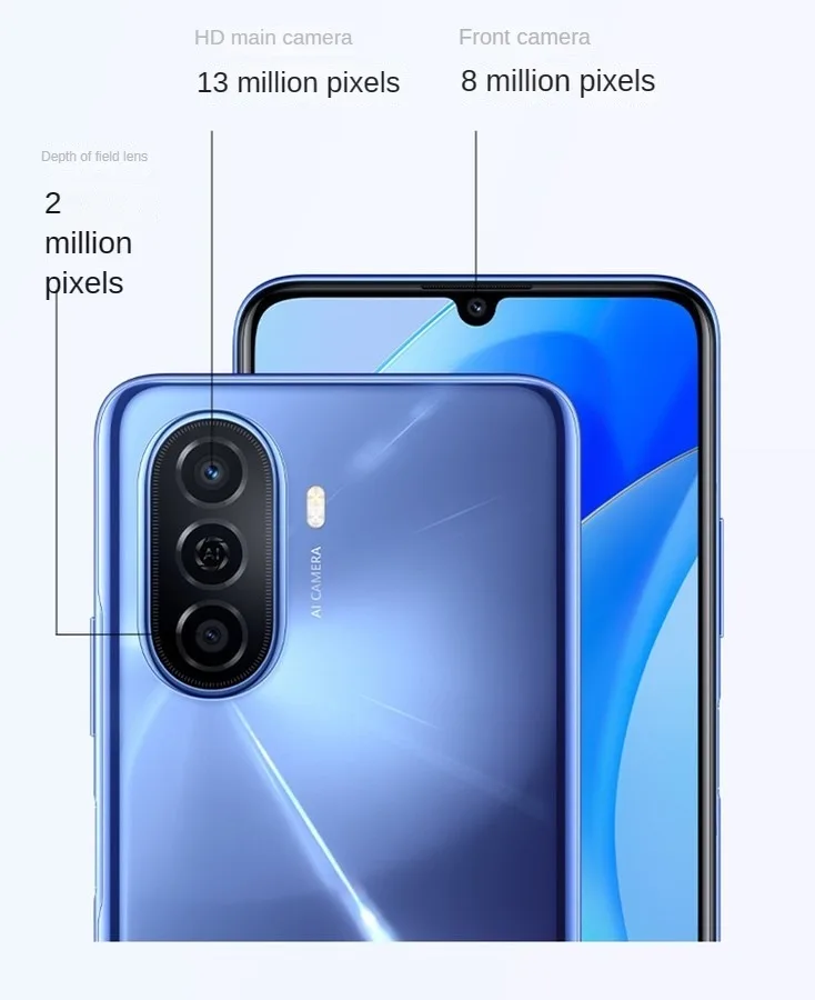 Original HUAWEI Enjoy 50 Smartphone 6.75 inch 6000mAh Battery HarmonyOS ...