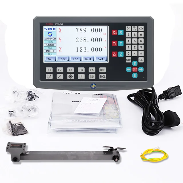 SINO 3 Axis DRO Set Digital Readout Display Linear Scales Encoder Grating Ruler 70-1020mm for ...